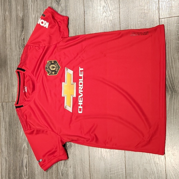 Shirts | Euc Manchester United Chevrolet Mens Sz L Soccer Jersey | Poshmark